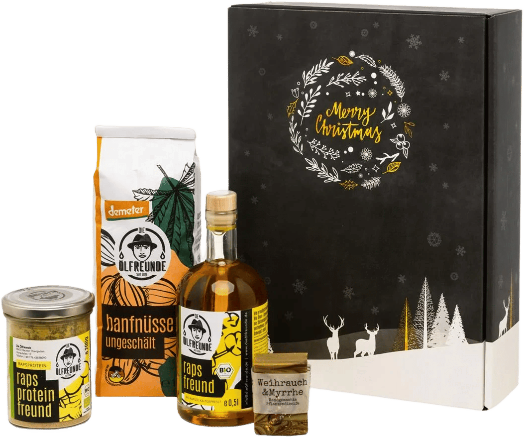 Buy The Oil Friends Box Merry Christmas | Honest & Rare
