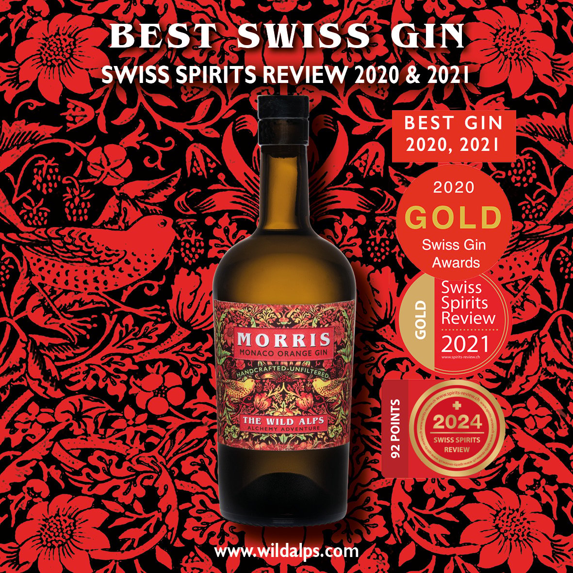 Buy William Morris Monaco Orange Gin | Honest & Rare