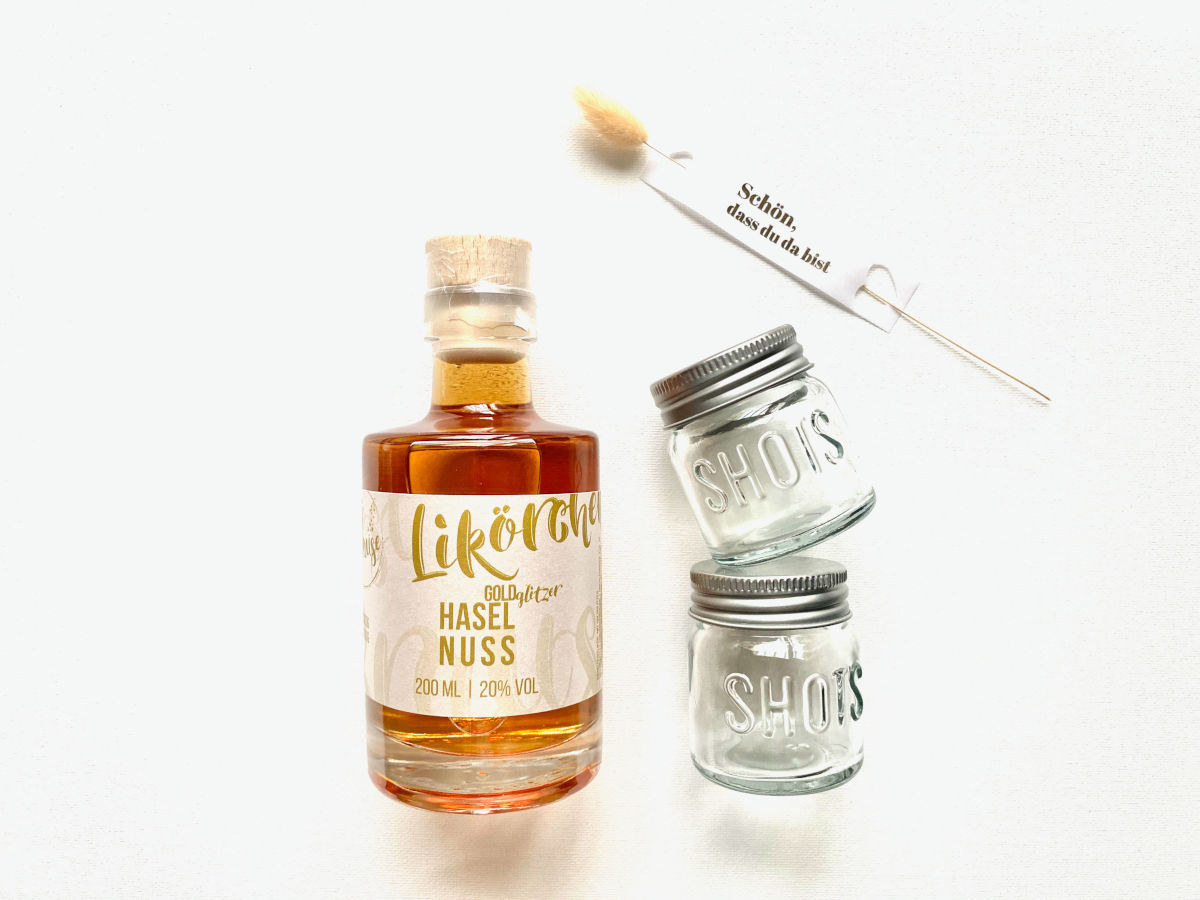 Buy Hazelnut Liqueur with Gold Glitter | Honest & Rare