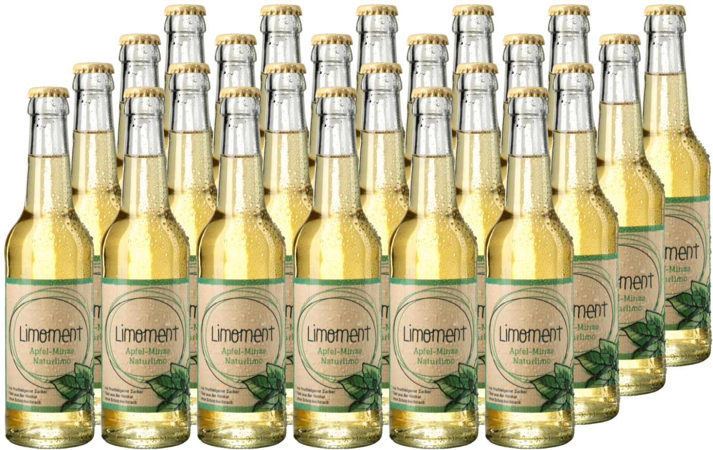Box of 24 Limoment apple-mint natural lemonade | Honest & Rare
