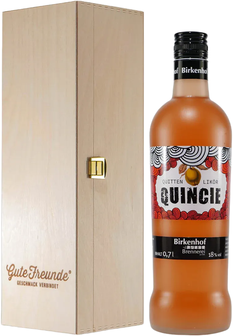 Buy Quincie quince liqueur with wooden gift box | Honest & Rare