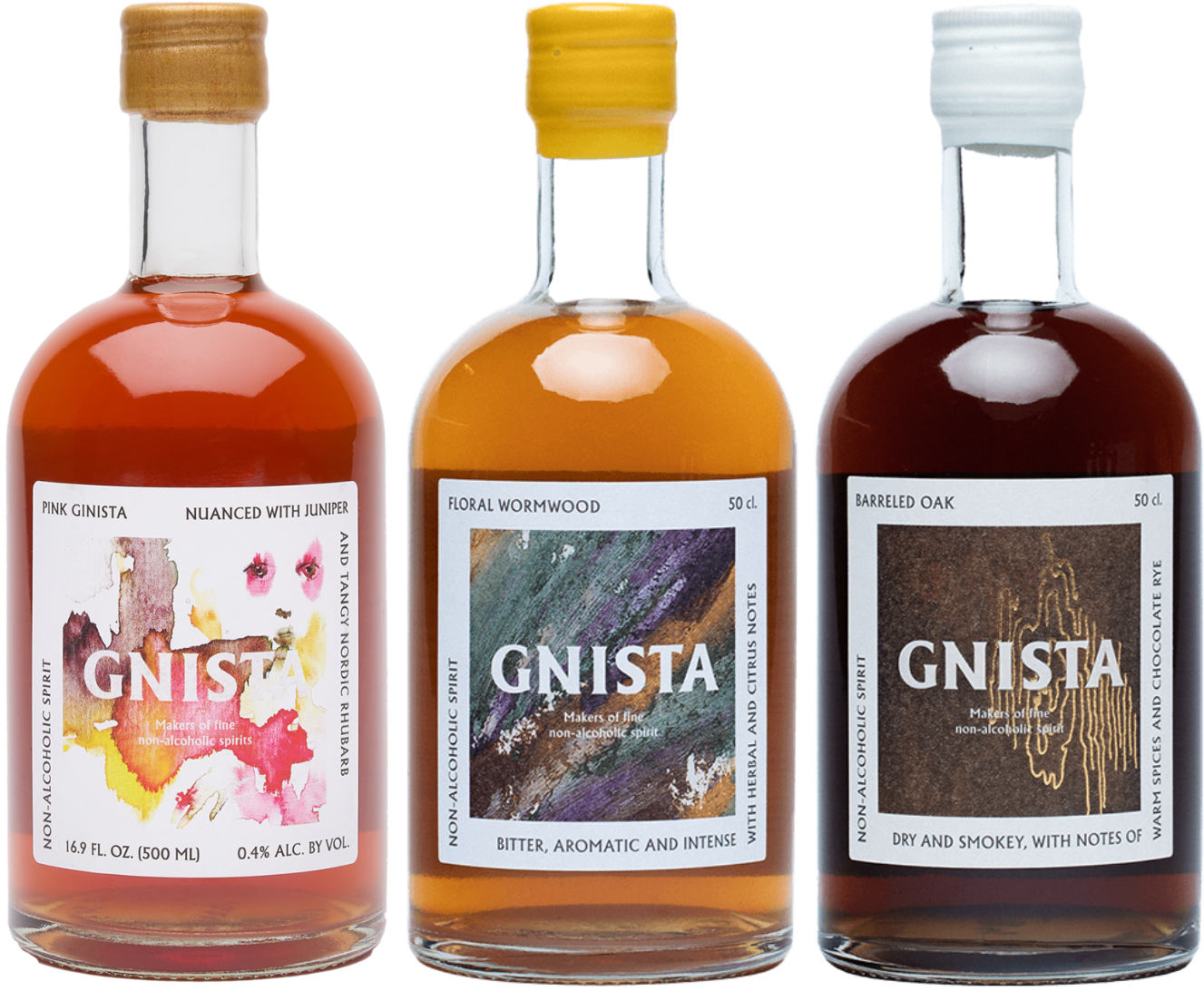 GNISTA tasting pack non-alcoholic (3 bottles) | Honest & Rare