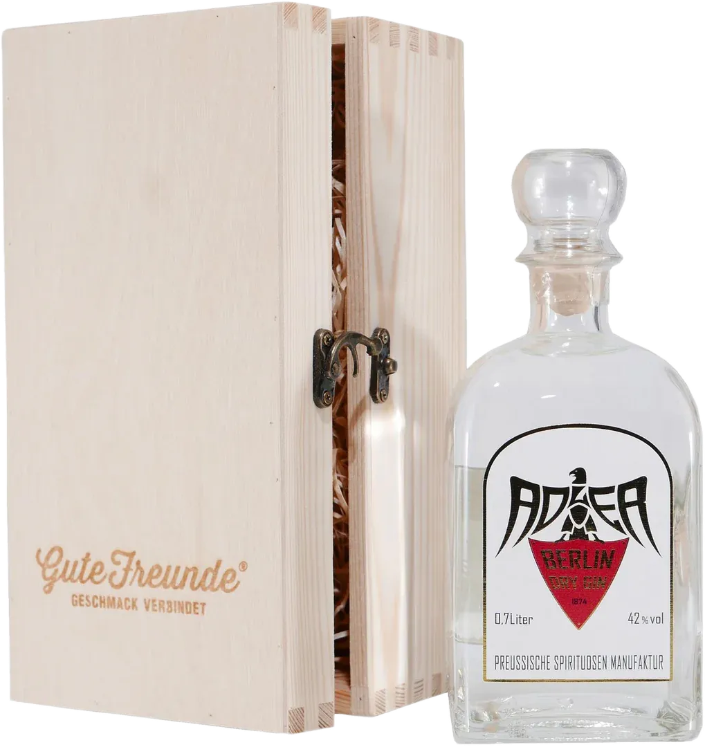 Buy Adler Berlin Dry Gin with wooden gift box | Honest & Rare