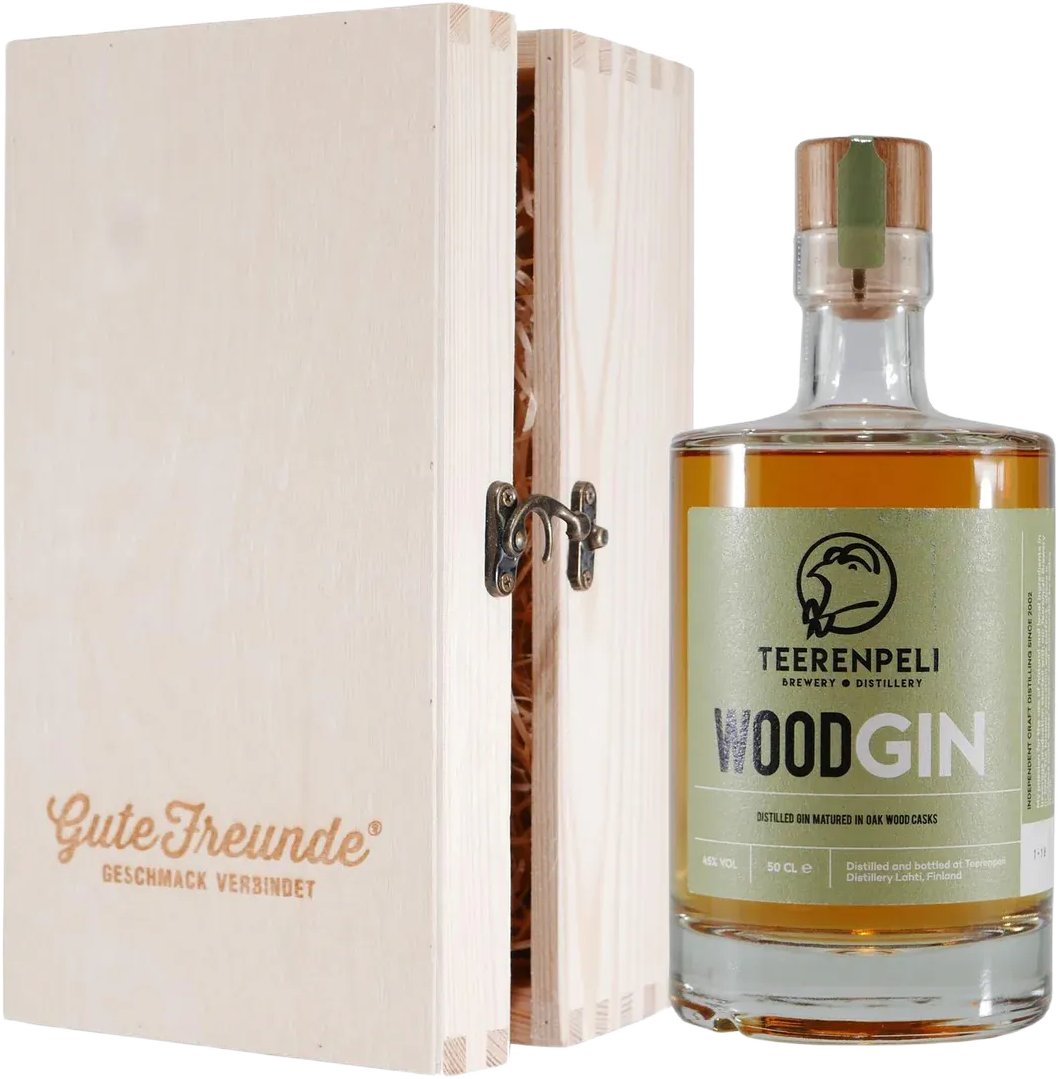 Buy Teerenpeli Wood Gin with wooden gift box | Honest & Rare